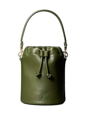 Calvin Klein Pebble Grain Bucket Bag - Cypress