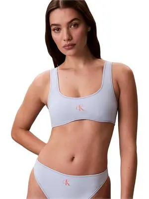 Calvin Klein Monologo Swim Bralette - Breezy Blue