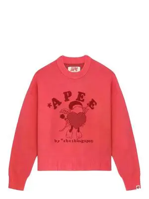 APEE™ BY *A BATHING APE® Graphic Knitted Sweater - Pink