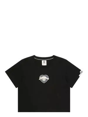 AAPE BY *A BATHING APE® Heart-print T-shirt - Black