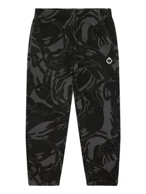 AAPE BY *A BATHING APE® Moonface Camo Track Pants - Black