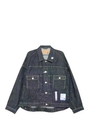 Mihara Yasuhiro Selvedge Denim Trucker Jacket - Blue