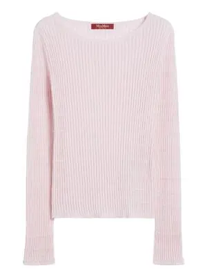 Max Mara Slim-fit Wool And Silk Sweater - Pink