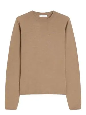 Max Mara Cashmere Yarn Crewneck Sweater - Hazelnut Brown
