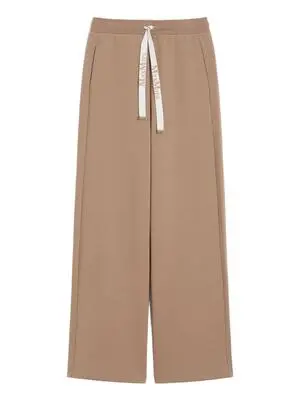 Max Mara Wide-fit Jersey Trousers - Camel