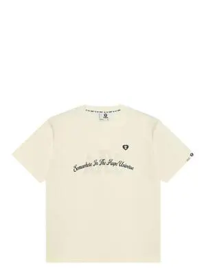 AAPE BY *A BATHING APE® Graphic Crew-neck T-shirt - Neutrals