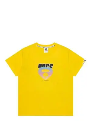 AAPE BY *A BATHING APE® Heart-graphic T-shirt - Yellow