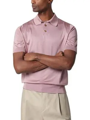 Dolce & Gabbana Silk Polo Shirt - Pink