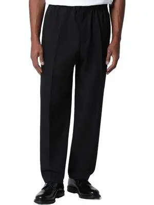 JIL SANDER Technical Serge Trousers - Black