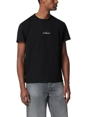 MAISON MARGIELA T-shirt With Distorted Logo - Black
