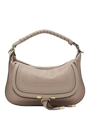 Chloé Marcie Small Leather Bag - Grey