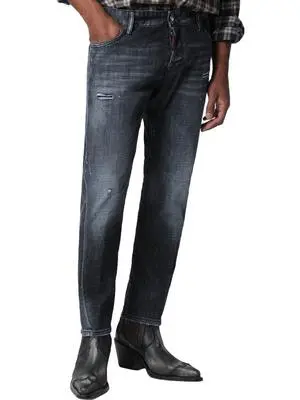 Dsquared2 Slim Jeans With Distressed Details - Black