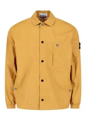 Stone Island Button Shirt - Orange