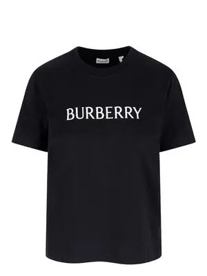 Burberry Frankie Biologic Cotton T-shirt - Nero