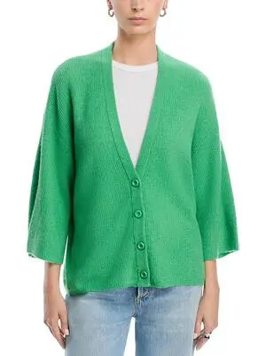 American Vintage V-neck Cardigan Sweater - Paturage Chine
