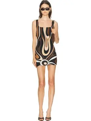 Emilio Pucci Mini Dress Black & Gold