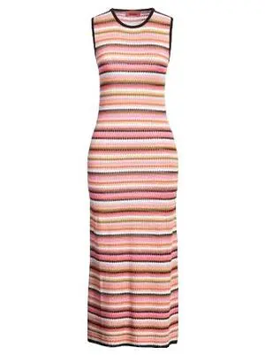Missoni Midi Knitted Dress - Orange