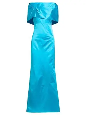 Oscar De La Renta Layered Silk-taffeta Gown - Azure