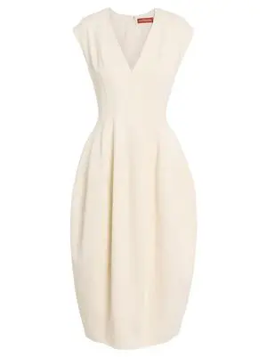 Altuzarra Crepe Midi Dress - Ivory