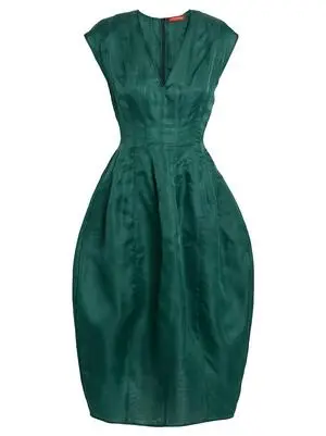 Altuzarra Silk-organza Midi Dress - Emerald