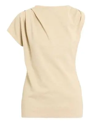 Chiara Boni La Petite Robe Teruo Draped Metallic Stretch-knit Top - Platinum