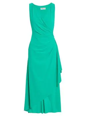 Chiara Boni La Petite Robe Razan Wrap-effect Stretch-jersey Midi Dress - Jade