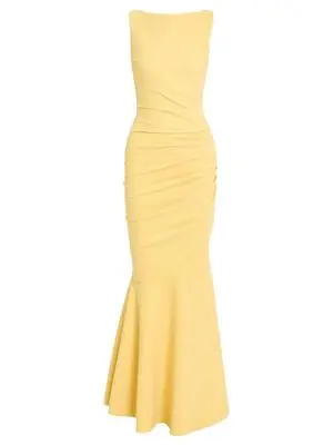 Chiara Boni La Petite Robe Hisato Draped Stretch-jersey Gown - Pastel Yellow