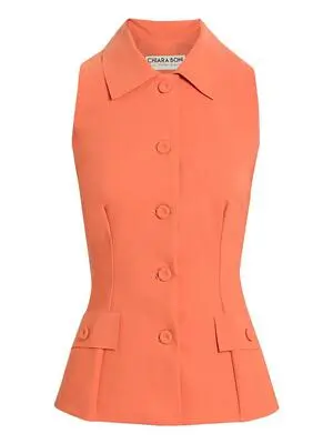 Chiara Boni La Petite Robe Sumio Stretch-jersey Top - Orange