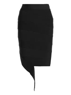 Herve Leger Alma Draped Bandage Skirt - Black