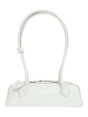 Alaïa Le Teckel Small Leather Shoulder Bag - White