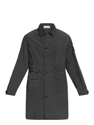 Stone Island Parka With Pockets - Green