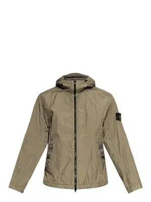 Stone Island Lightweight Hooded Jacket - Green