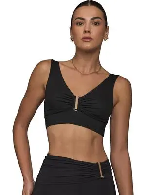 MICHI Onyx Longline Bra - Black