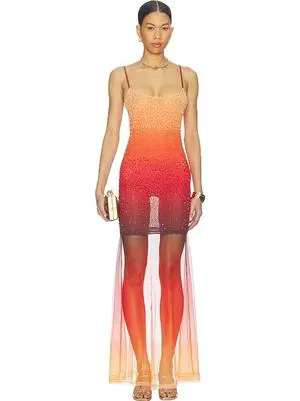 LESLIE AMON Sunset Flow Dress - Sunrise