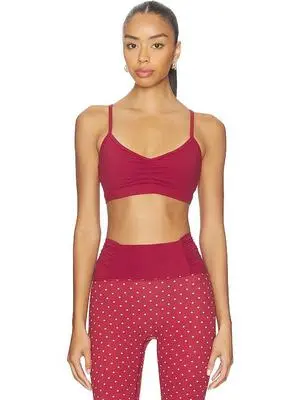 ASTORIA Adjustable Sports Bra In Wine - Merlot