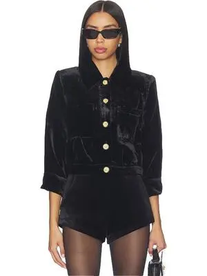 L'Agence Jia Crop Jacket - Black