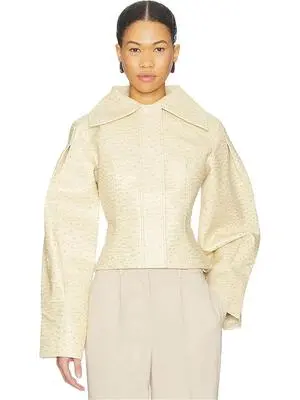YELLOW THE LABEL Olsen Ostrich Jacket - Sand