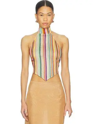 Missoni Halter Top - Multicolor Chevron