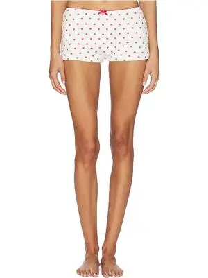 KAT THE LABEL Hugo Shorts - Heart Print