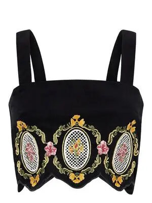 Agua Bendita Luciana Cordillera Embroidered Top - Multi