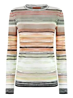 Missoni Striped Crew-neck Sweater - Neutrals