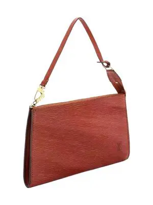LOUIS VUITTON Pochette Accessoires Epi Leather Clutch - Brown