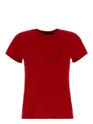 Polo Ralph Lauren Embroidered Logo T-shirt - Red