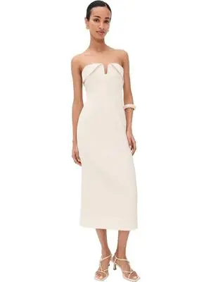 Alexis Donella Midi Dress - Ivory