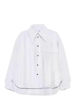 CHARLES JEFFREY Striped Puffer Jacket