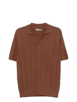 Canali Textured Top - Brown