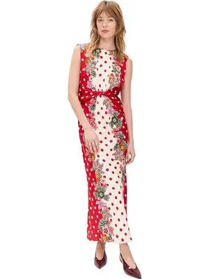 Saloni Gwen Maxi Dress Blue