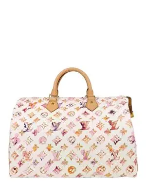 LOUIS VUITTON 2008 35 Speedy Monogram Handbag - White
