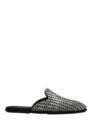 Dolce & Gabbana Stone-embellished Mules - Black