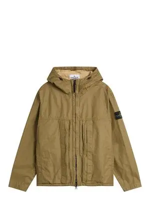 Stone Island Double Coated Cotton Ripstop Short Parka Jacket - Military Green